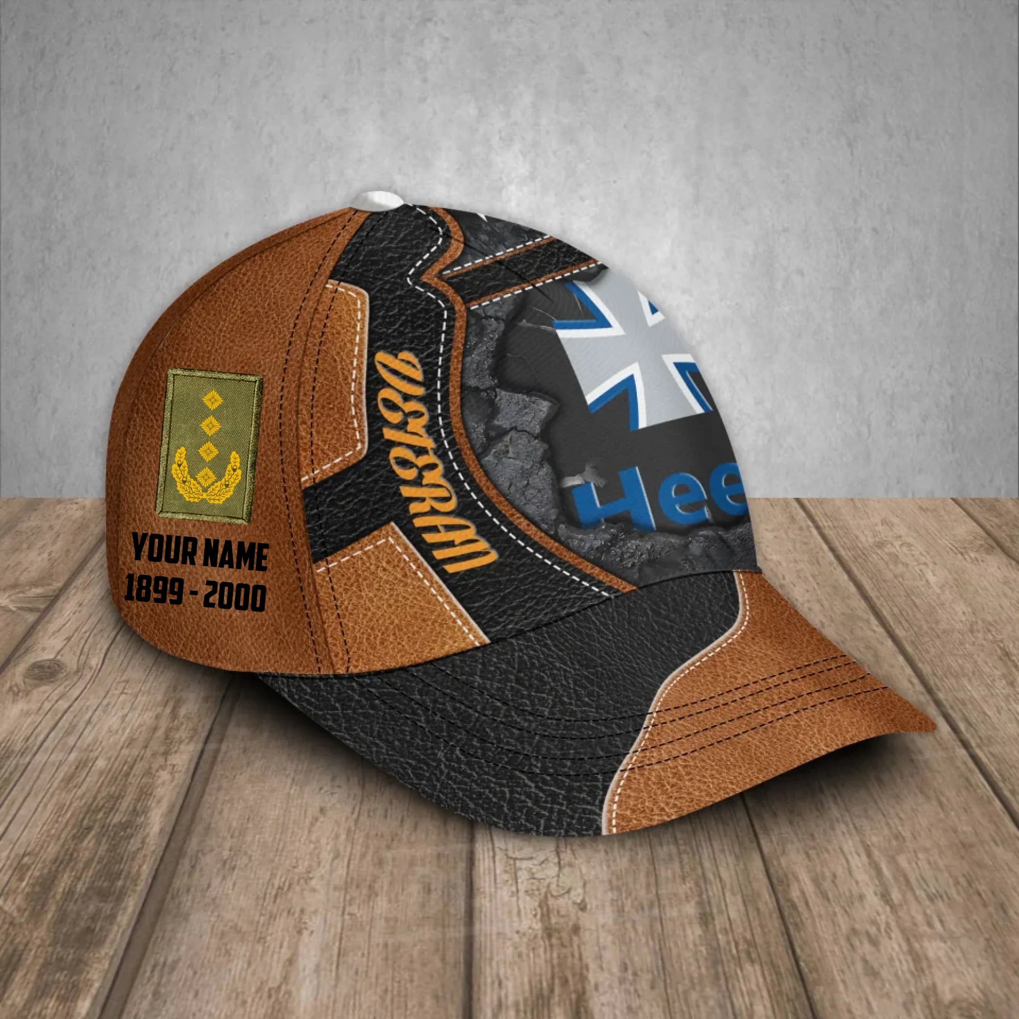 Personalized Rank, Year And Name Germany Soldier/Veterans Baseball Cap ...