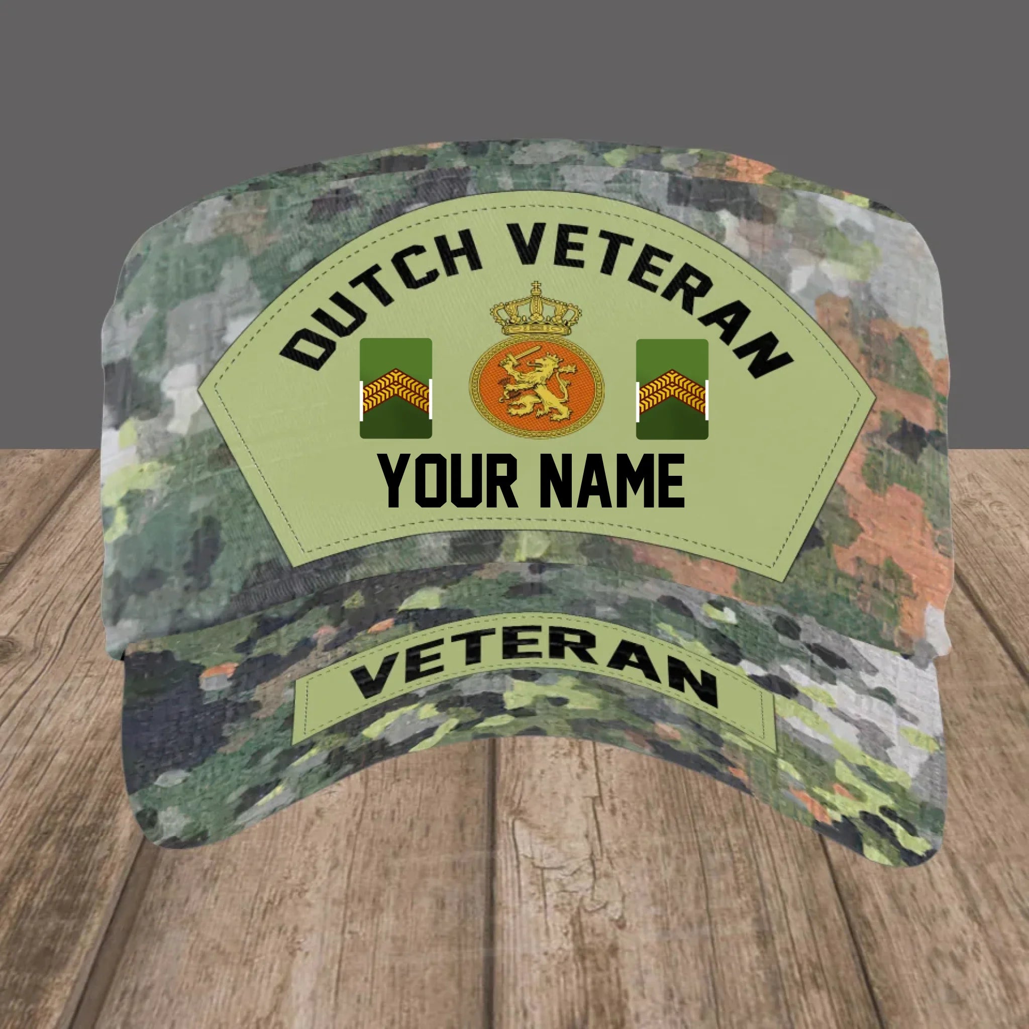 Personalized Netherlands Soldier/ Veteran With Name And Rank Military ...