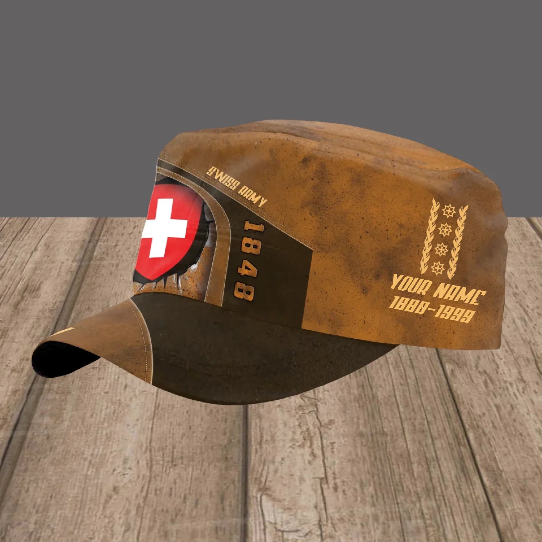 Personalized Swiss Soldier/ Veteran With Name, Year And Rank Military ...