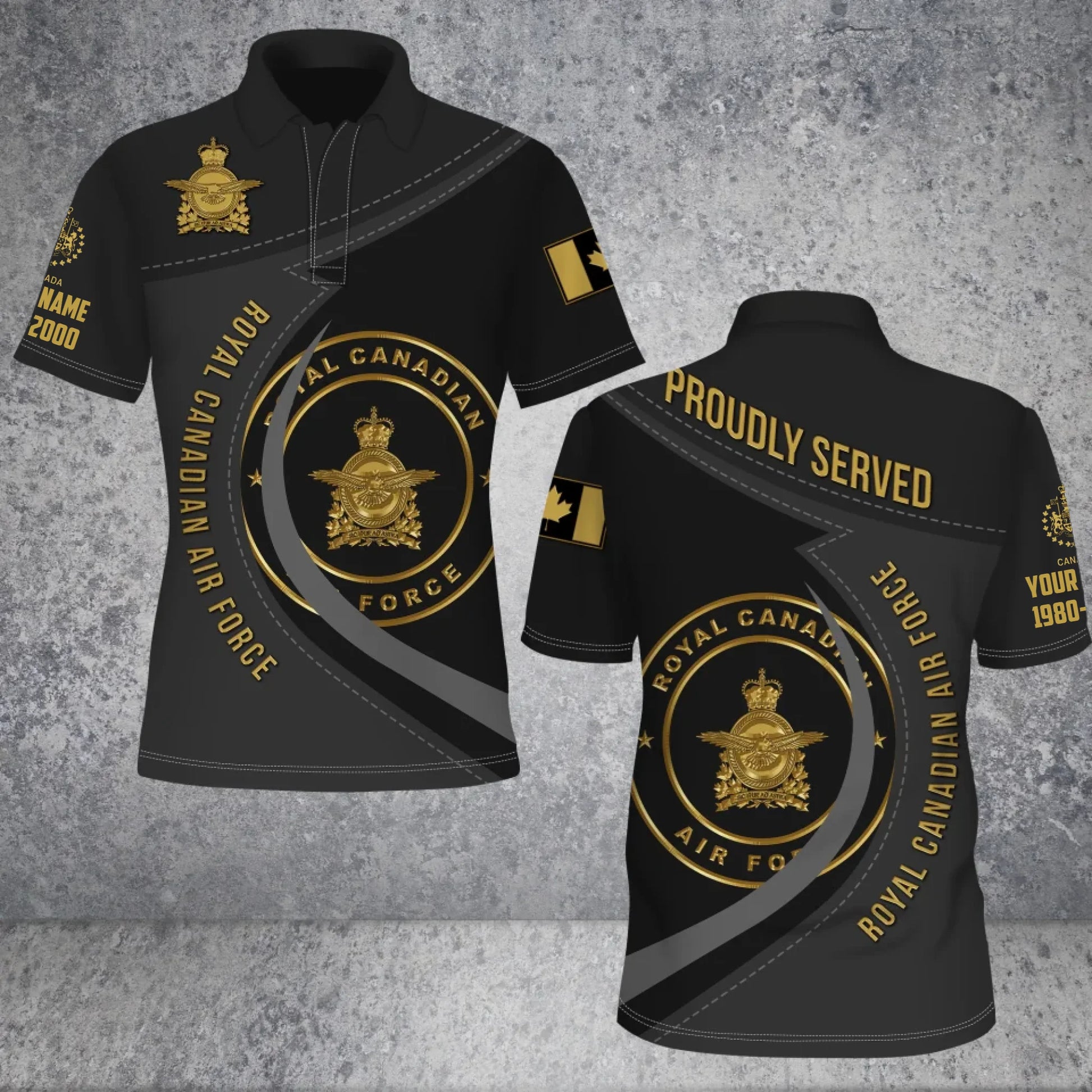 Personalized Canada Soldier/Veteran Camo with Rank, Name And Year POLO ...