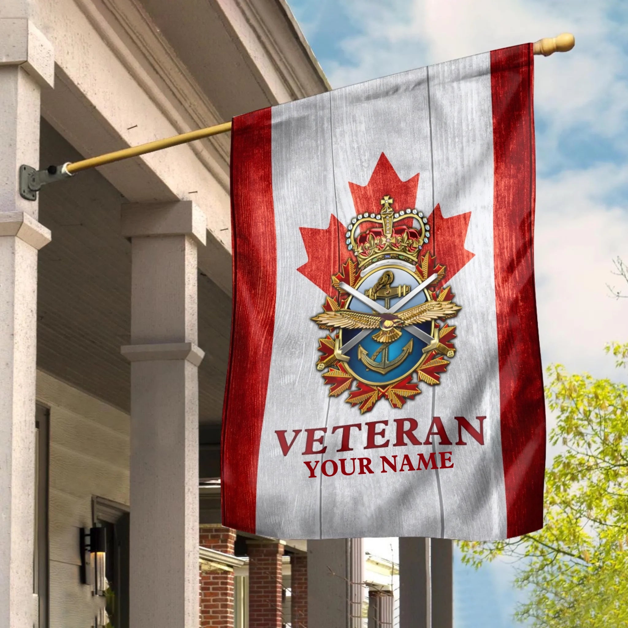 Canadian Veterans Tribute Flag – Personalized with Name - 1757462408 ...