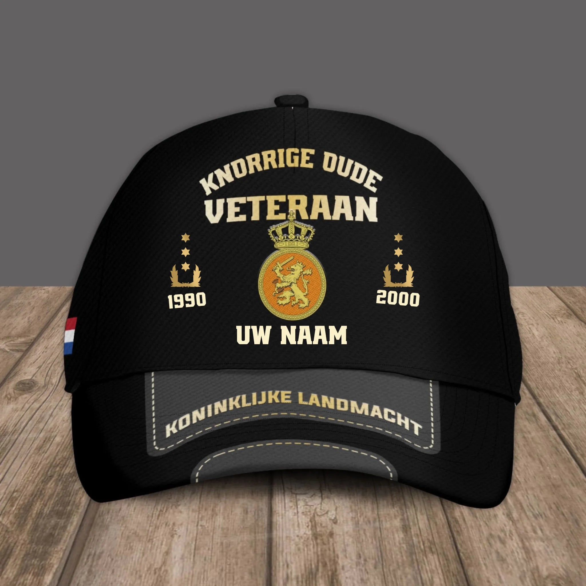 Knorrige Oude Veteraan Cap - Personaliseerbaar met Naam en Rang - 1757 ...