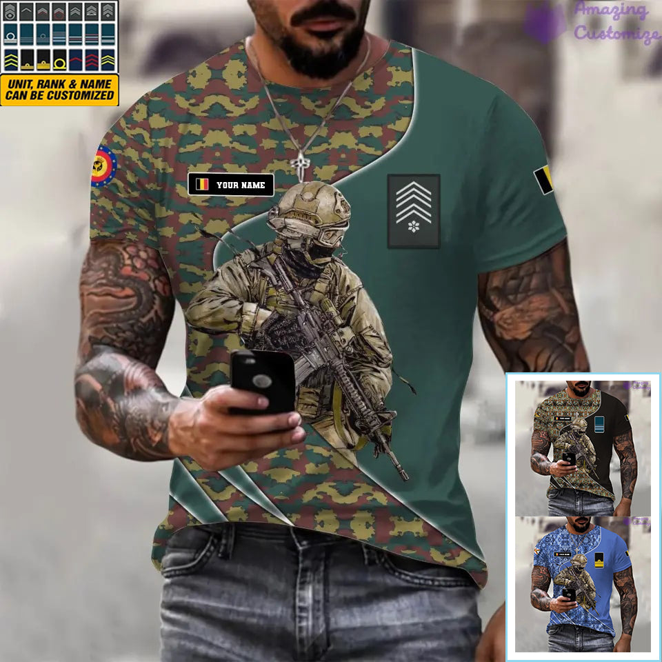Belgium Soldier/Veteran T-Shirt – Amazing Customize