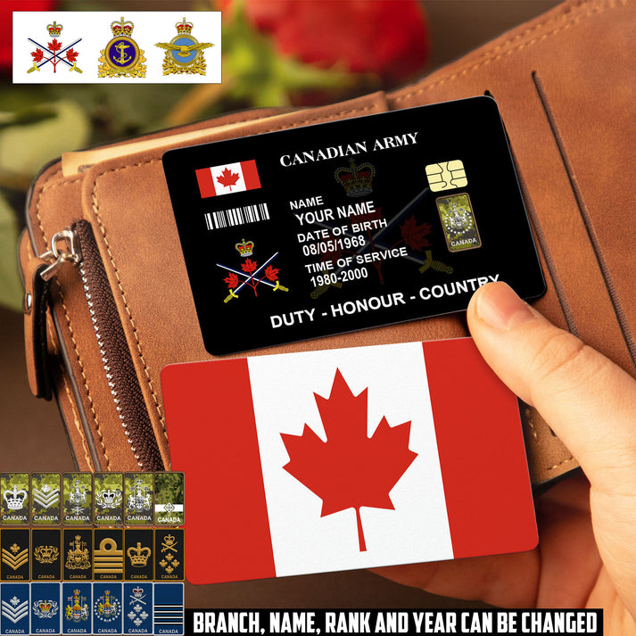 Personalized Canada Soldier/ Veteran With Rank, Name And Year Aluminum ...