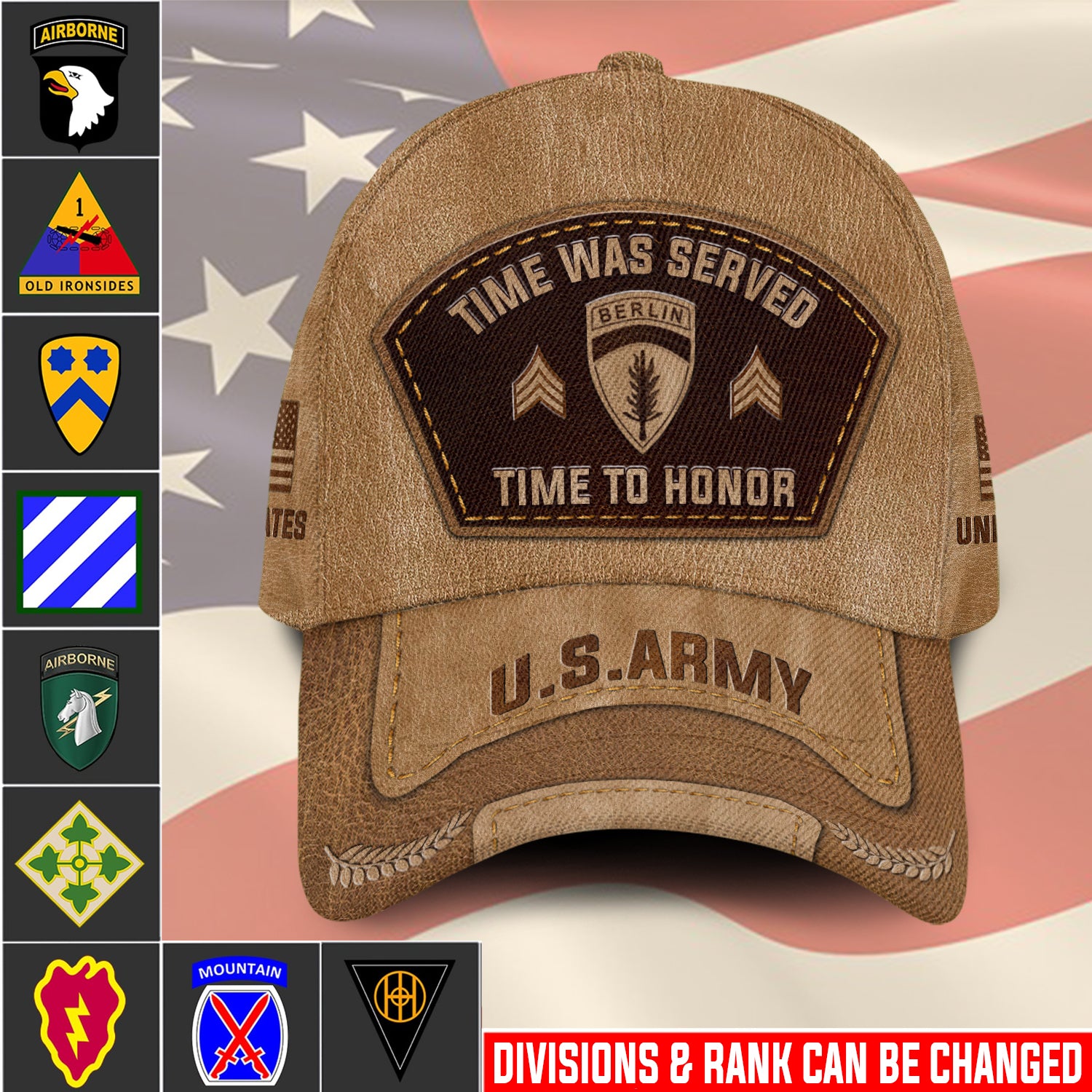US Military – Army Division All Over Print Cap – Amazing Customize