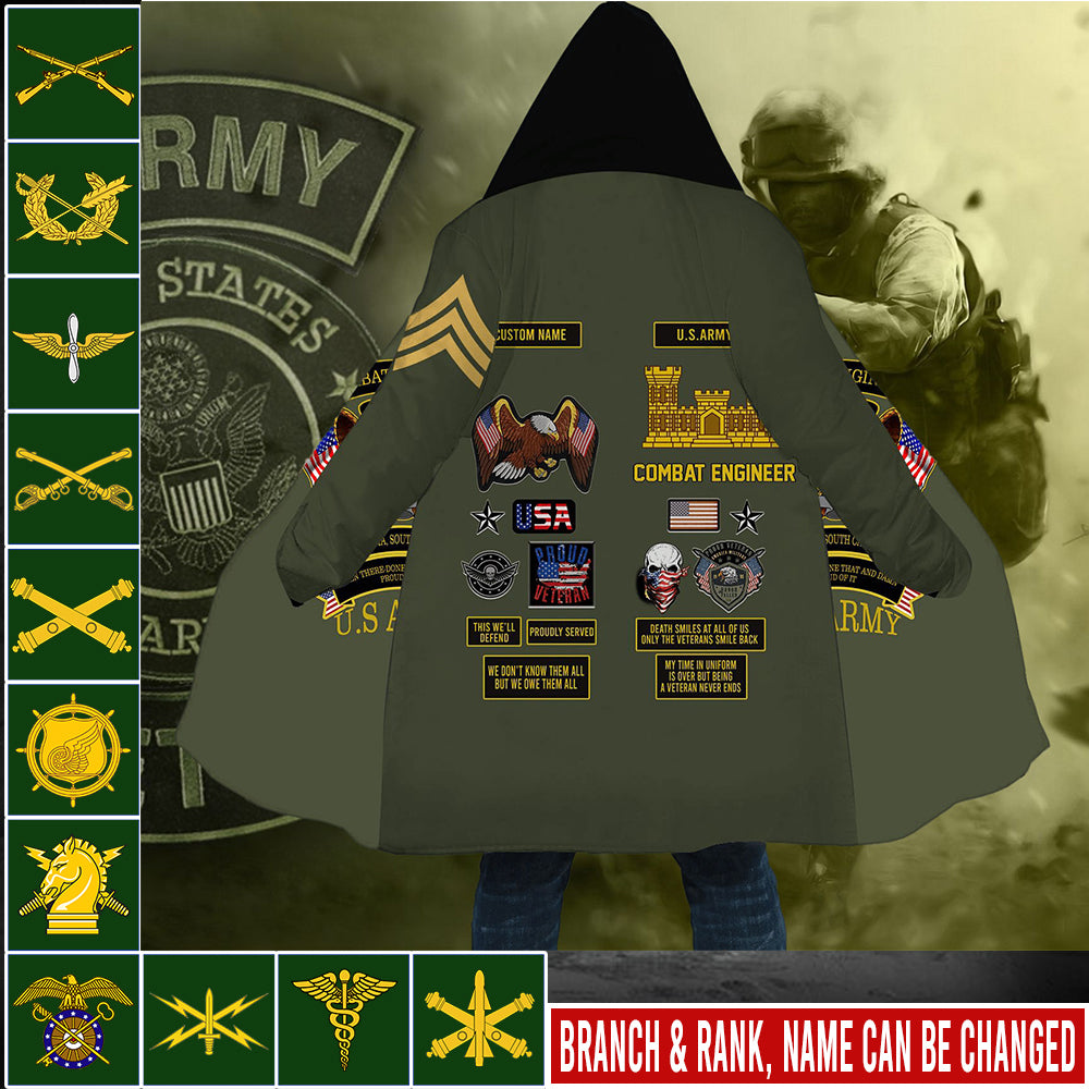 US Military – Army Branch All Over Print Cloak – Amazing Customize
