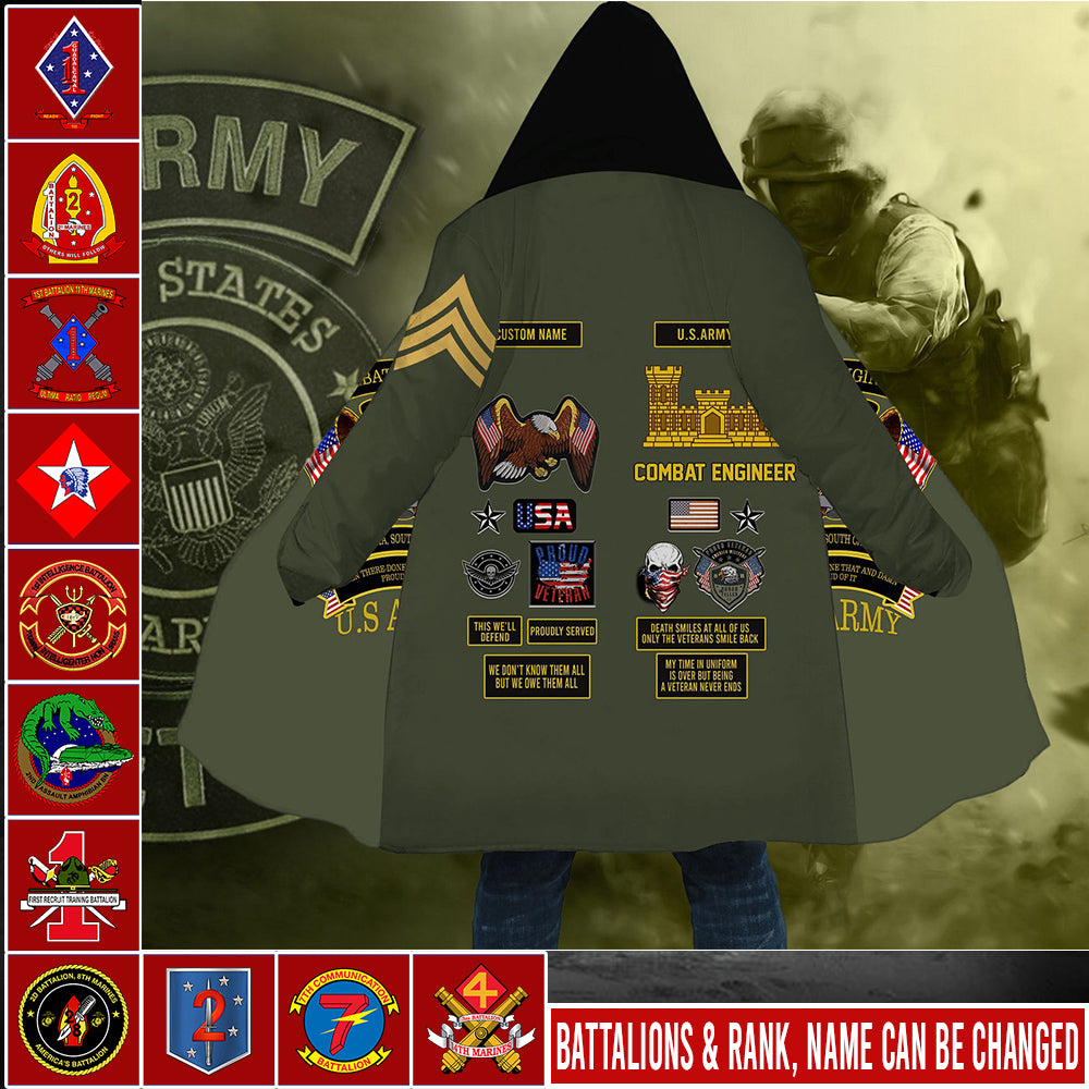 US Military – Marine Battalion All Over Print Cloak – Amazing Customize